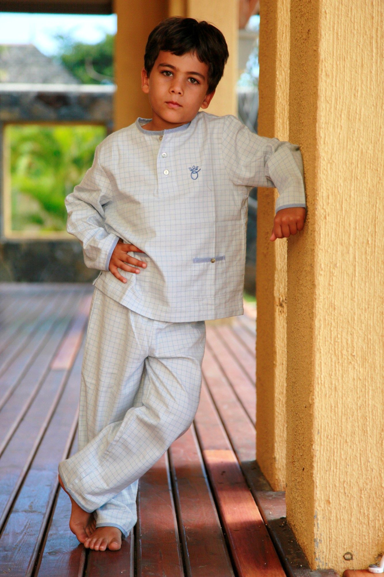 Pyjama Garçon long à carreaux Grégoire - L'orangerie