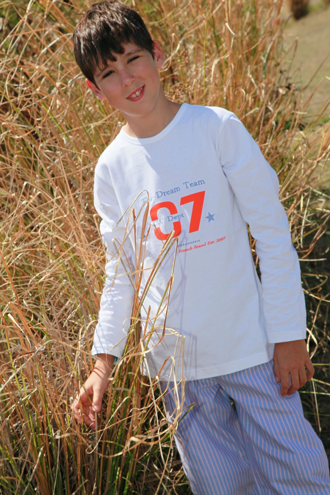 Pyjama Garçon Rayure Ciel Orange Gonzague - L'orangerie