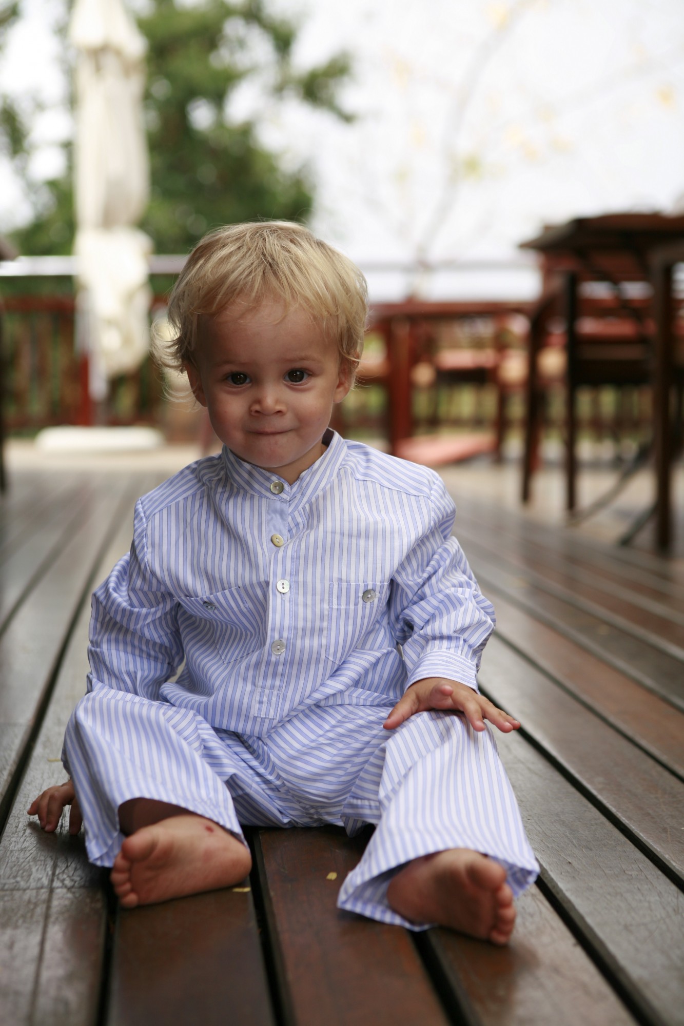 Pyjama Garçon Aristide Rayure Ciel - L'orangerie