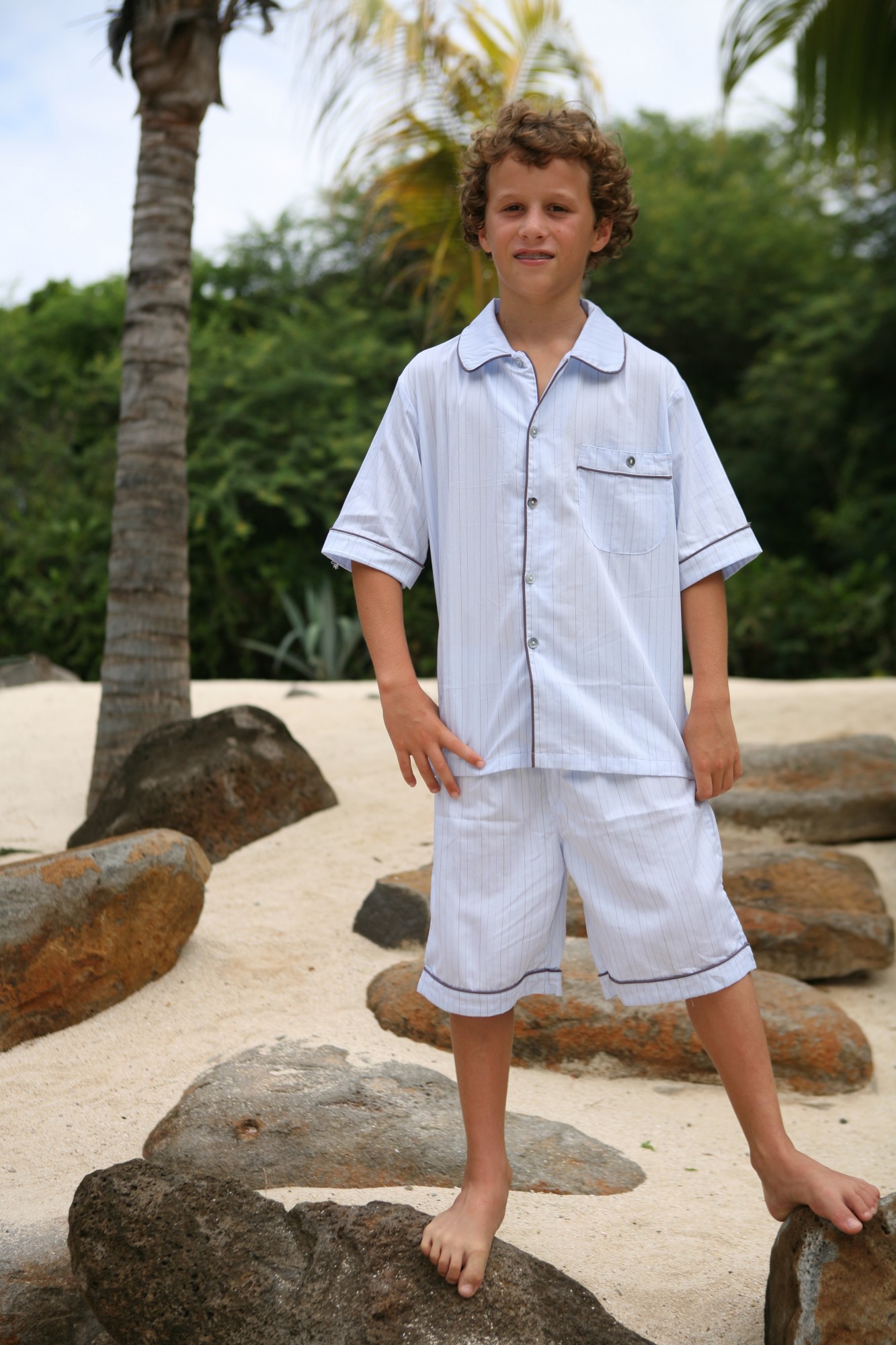 Pyjama Garçon Thibaut Ciel - L'orangerie