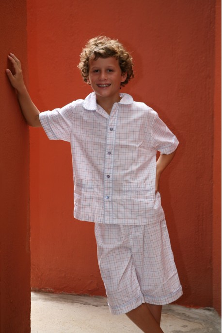 Pyjama Garçon Oscar Carreau - L'orangerie